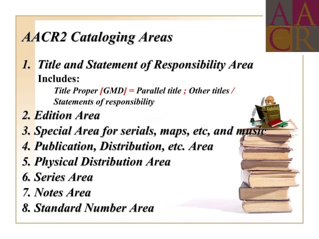Descriptive Cataloging 2003 version | PPT