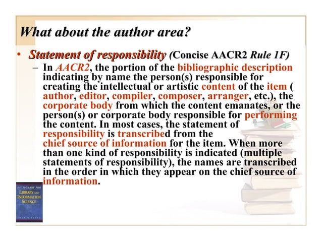 Descriptive Cataloging 2003 version | PPT