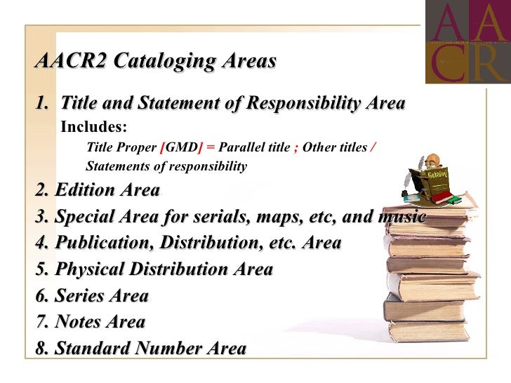 Descriptive cataloging: Overview