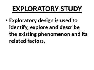 DESCRIPTIVE RESEARCH DESIGN | PPTX