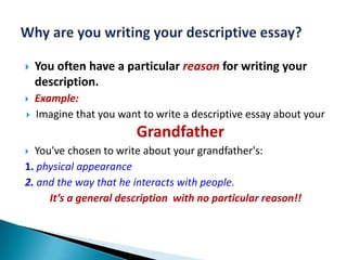 Descriptive Essay | PPTX