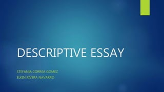 Descriptive essay | PPTX