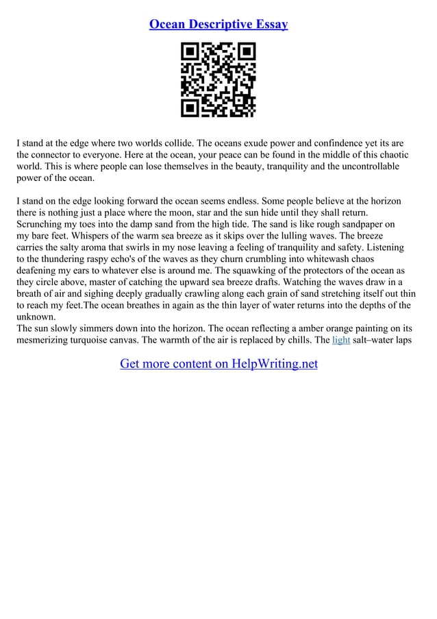 Descriptive Essay | PDF