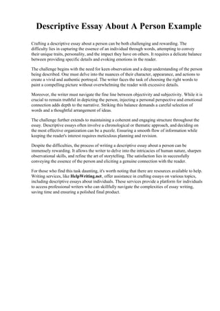 Descriptive Essay About A Person Example.pdf
