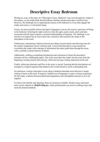 Descriptive Essay Bedroom.pdf