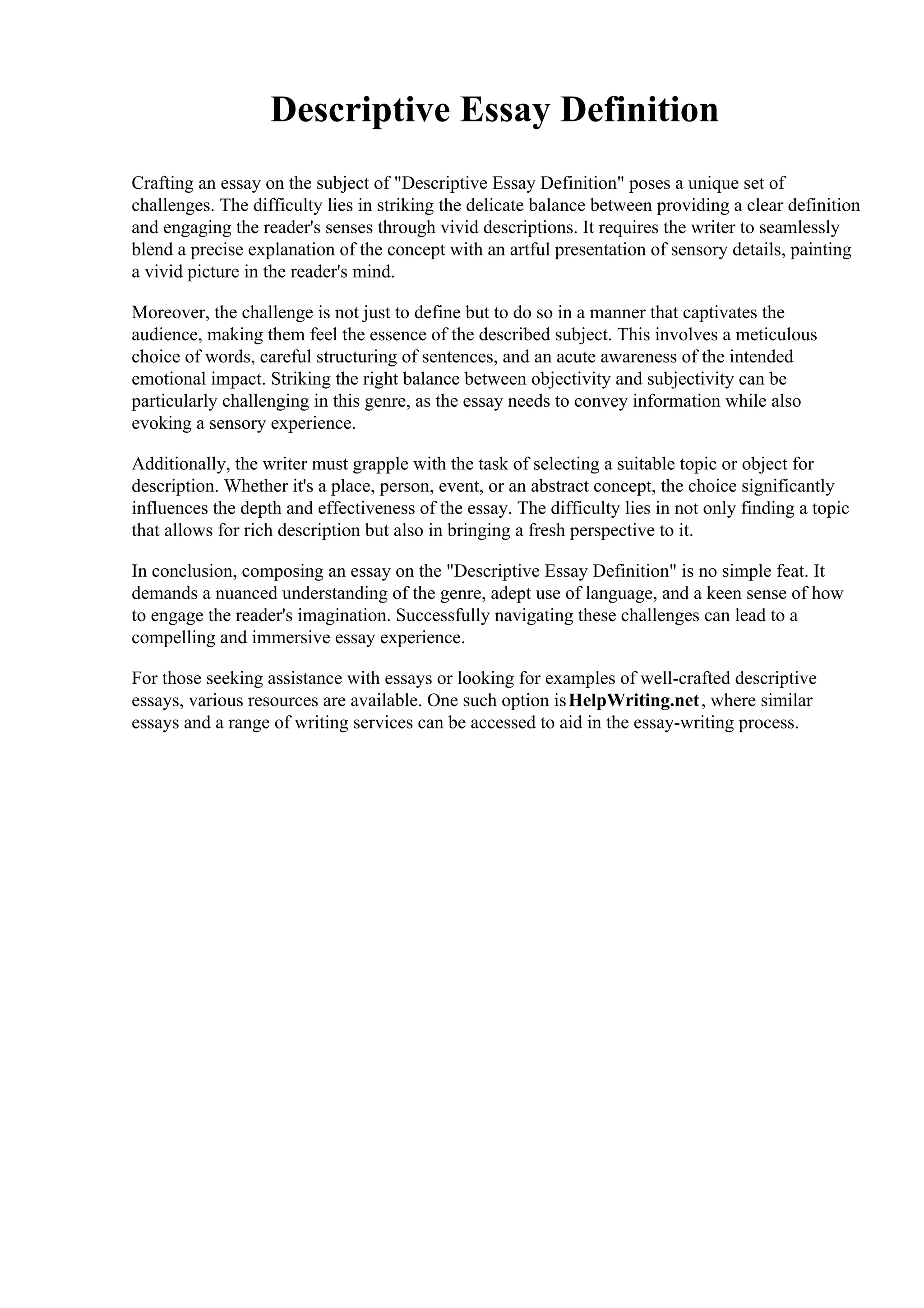 Descriptive Essay Definition.pdf