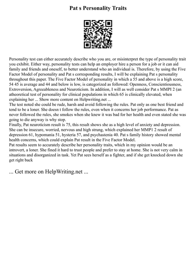 Descriptive Essay Examples College | PDF