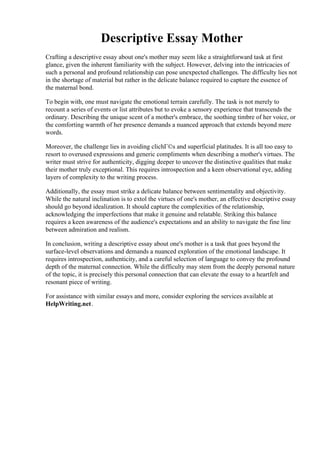 Descriptive Essay Mother.pdf