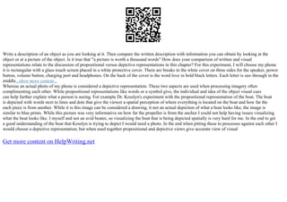 Descriptive Essay Of An Object | PDF