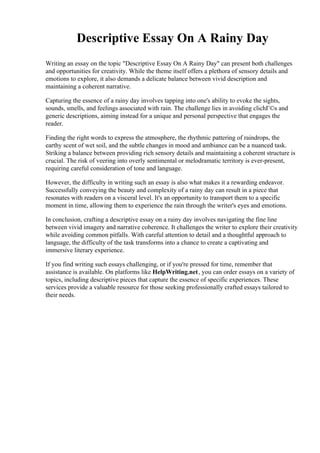 Descriptive Essay On A Rainy Day.pdf
