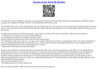 Descriptive Essay On My Birthday | PPT