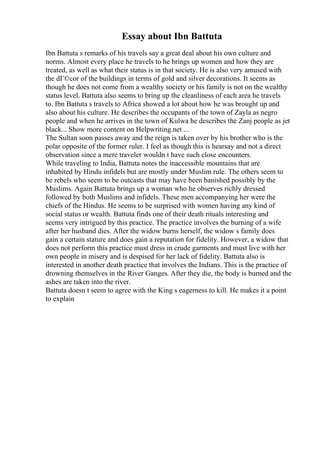 Descriptive Essay On The Beach | PDF