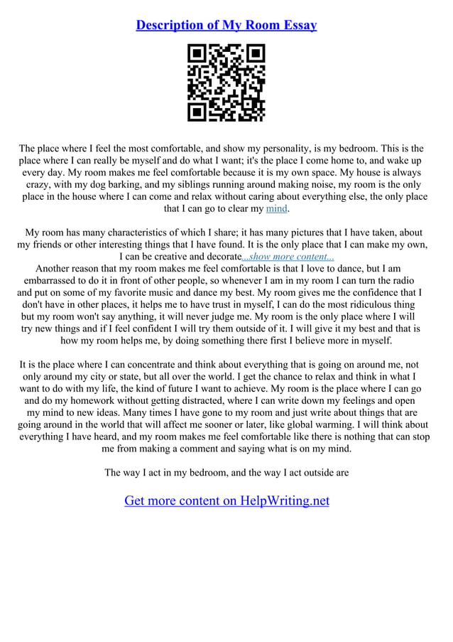 Descriptive Essay Place | PDF