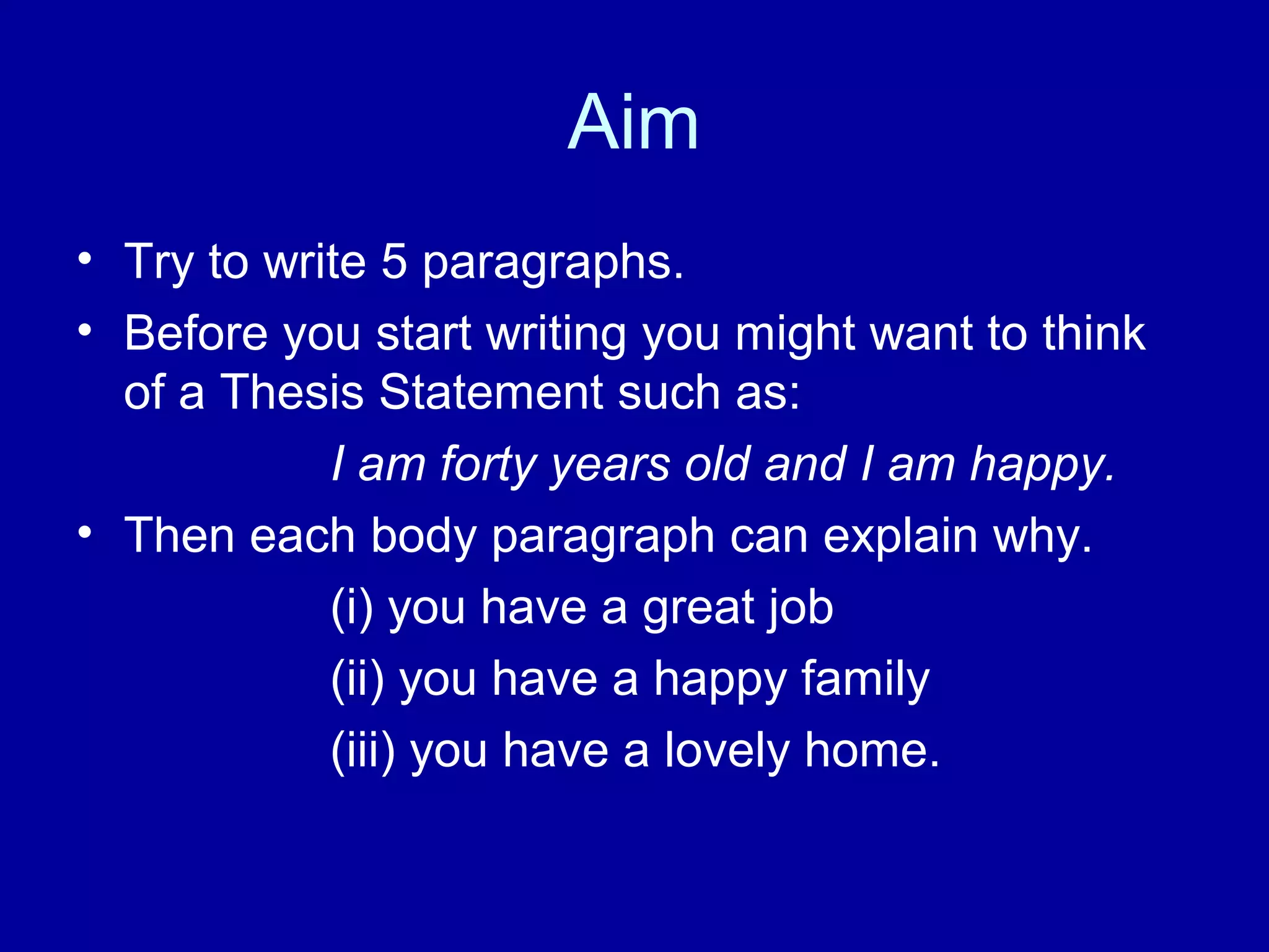 Descriptive essay presentation | PPT