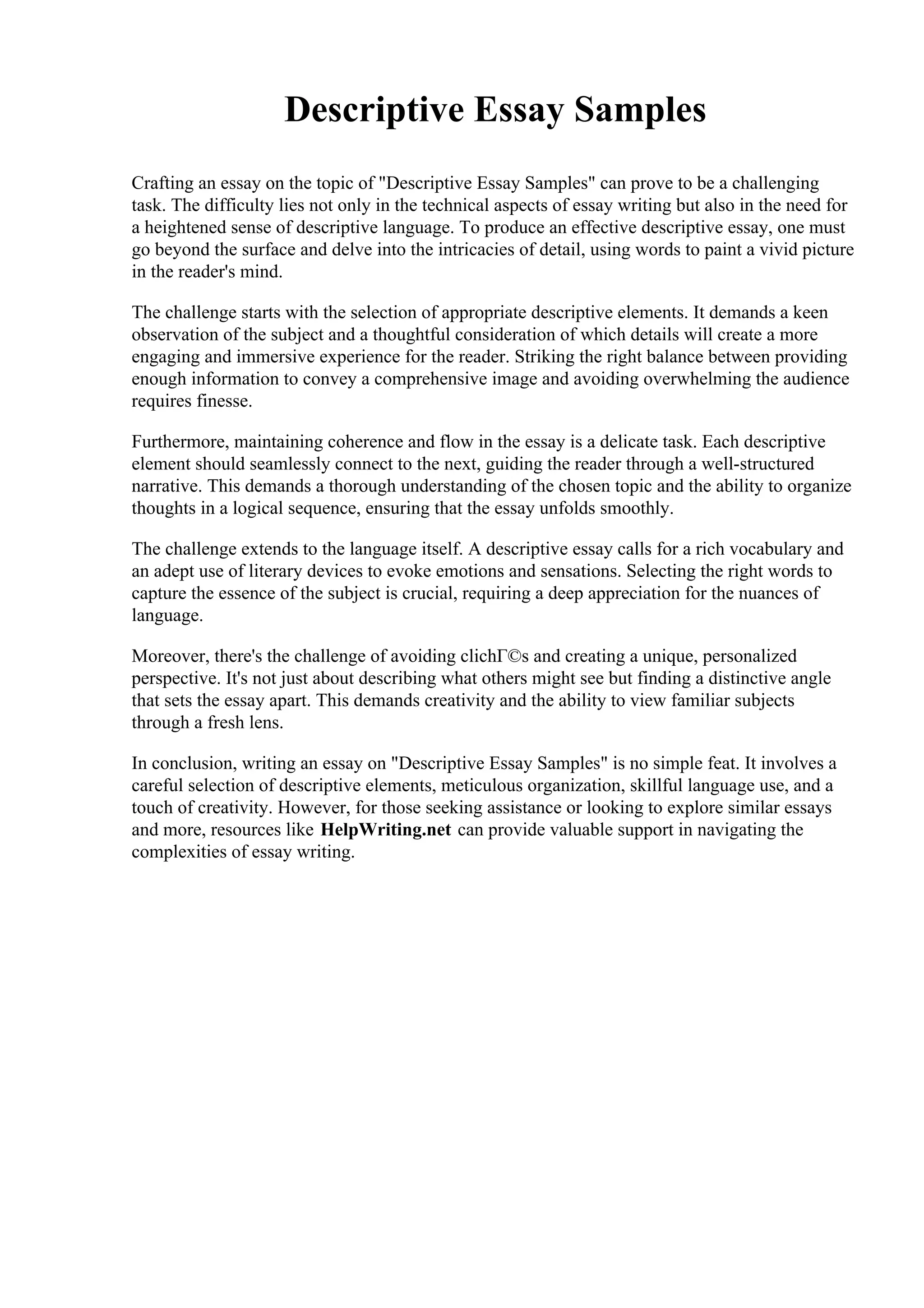 Descriptive Essay Samples.pdf