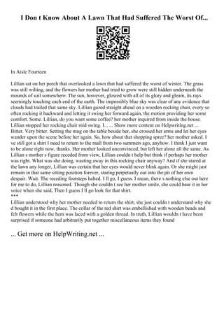 Descriptive Essay Spatial Order | PDF