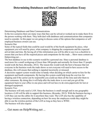 Descriptive Essay Spatial Order | PDF