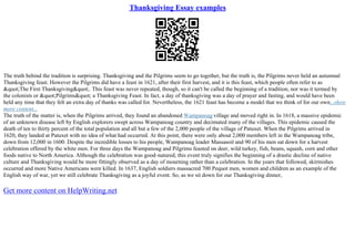 Descriptive Essay Thanksgiving | PPT