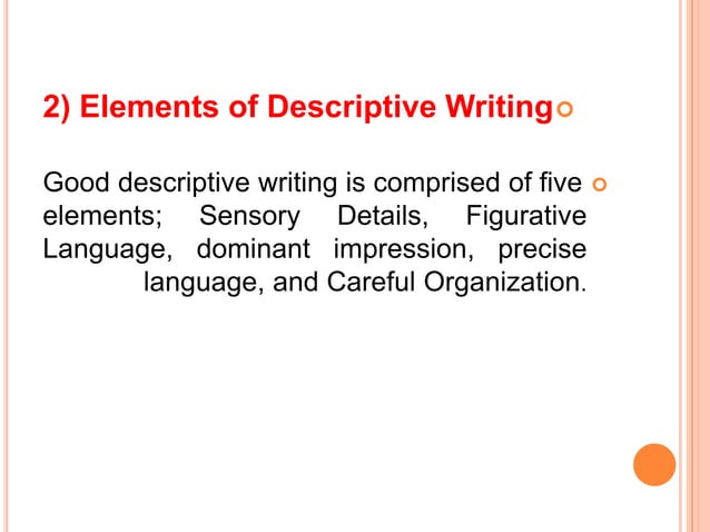 Descriptive Essay Writing | PPTX