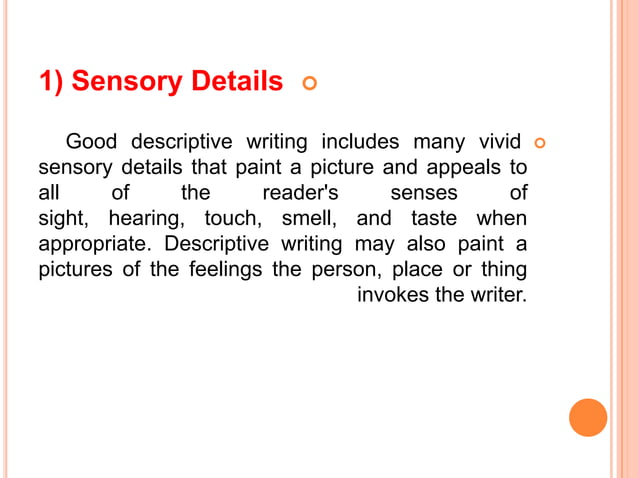 Descriptive Essay Writing | PPTX