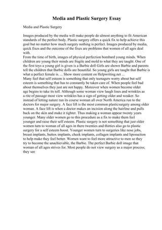 Descriptive Essay Writing Examples | PDF