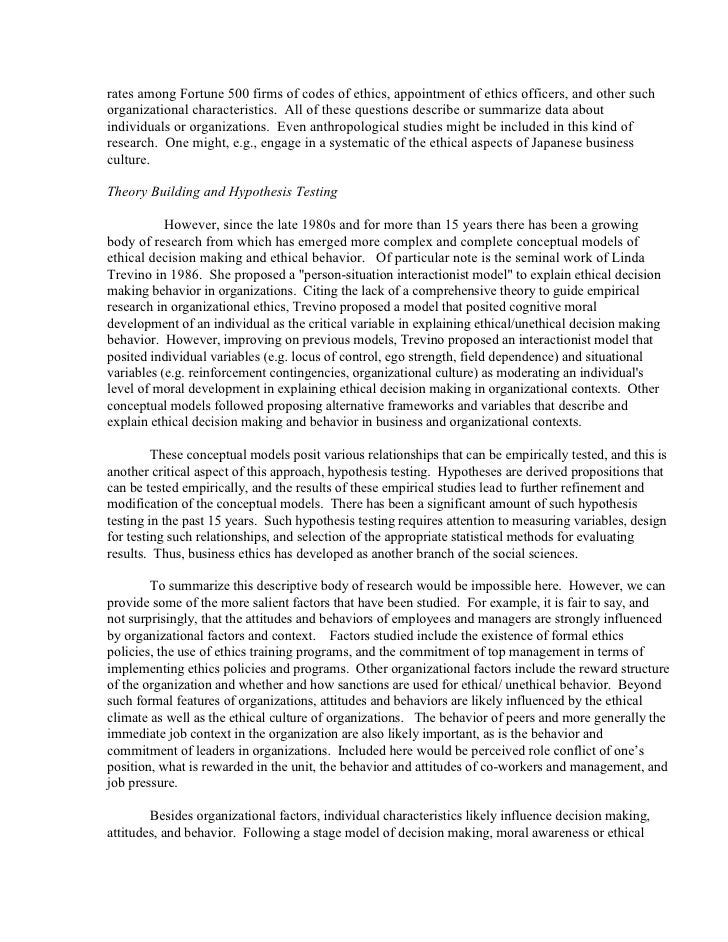 Descriptive Ethics Encyclopedia Of Business Ethics
