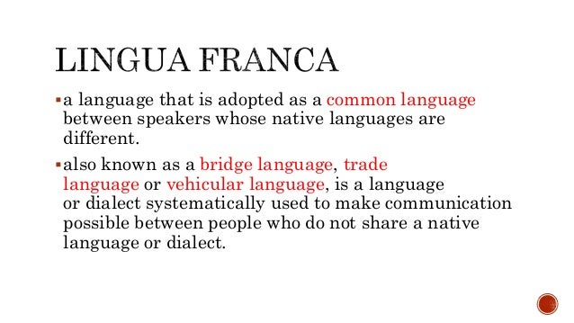 English as a Lingua Franca