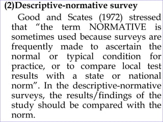 Descriptive Method and Experimental Method by Maureen A. David RM | PPTX