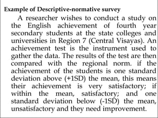 Descriptive Method and Experimental Method by Maureen A. David RM | PPTX