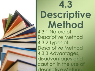 Descriptive Method and Experimental Method by Maureen A. David RM | PPTX