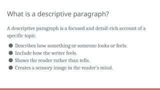 A Lesson About Descriptive Paragraph.pptx