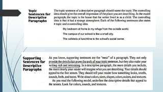 Descriptive paragraph (3) | PPT