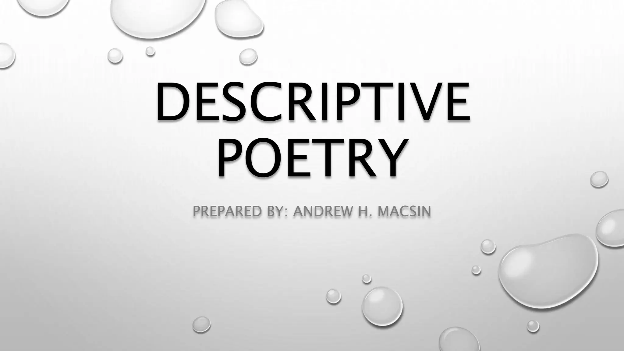 DESCRIPTIVE Poetry for PowerPoint ppt.pptx