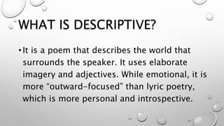 DESCRIPTIVE Poetry for PowerPoint ppt.pptx