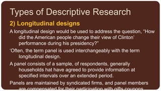 Descriptive Research Design - Techniques and Types | PPT