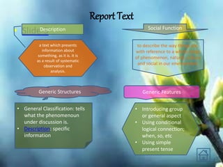 Descriptive, report, explnation | PPT