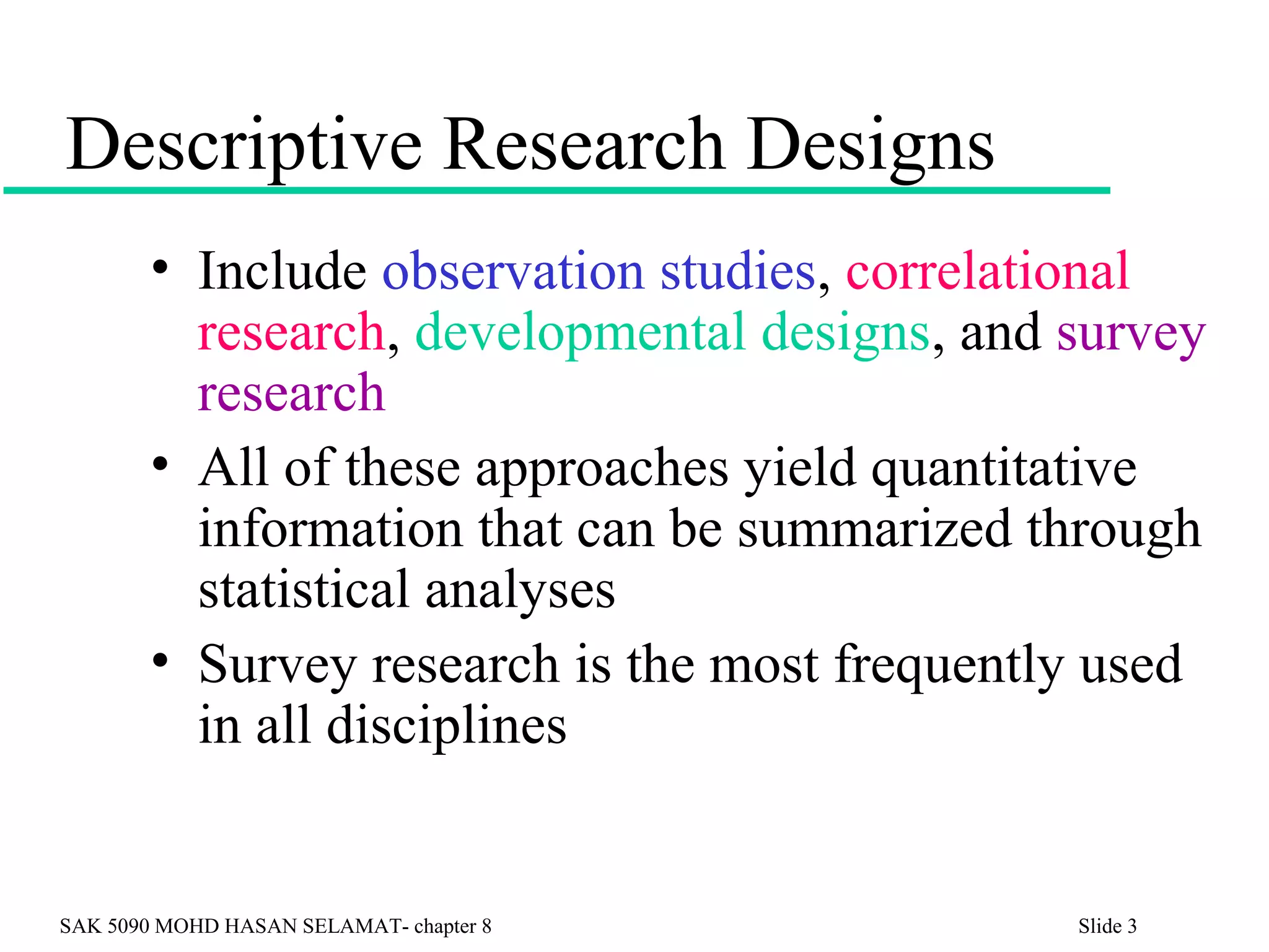 Descriptive resarch ppt | PPT