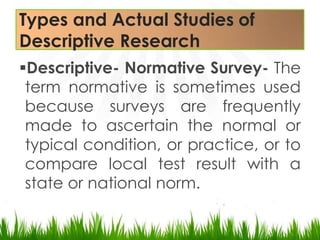 Descriptive research | PPTX