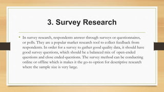 Descriptive research | PPTX