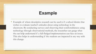 Descriptive research | PPT