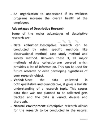 Descriptive research | PDF