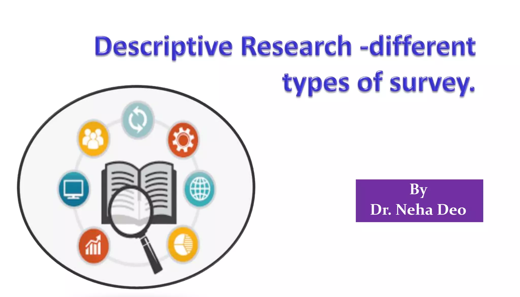 Descriptive research-Different types of survey by Dr. Neha Deo | PPTX