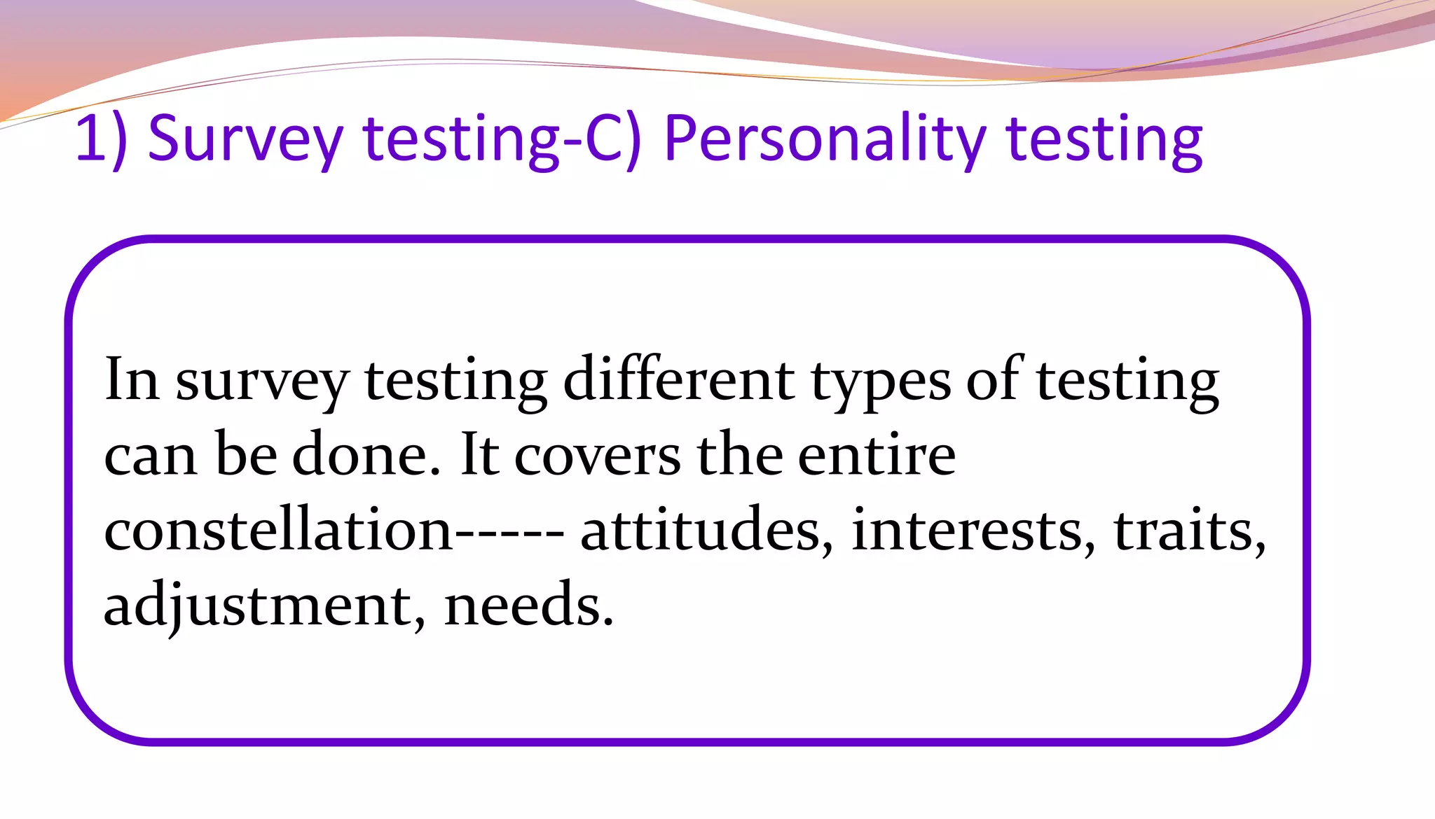 Descriptive research-Different types of survey by Dr. Neha Deo | PPTX