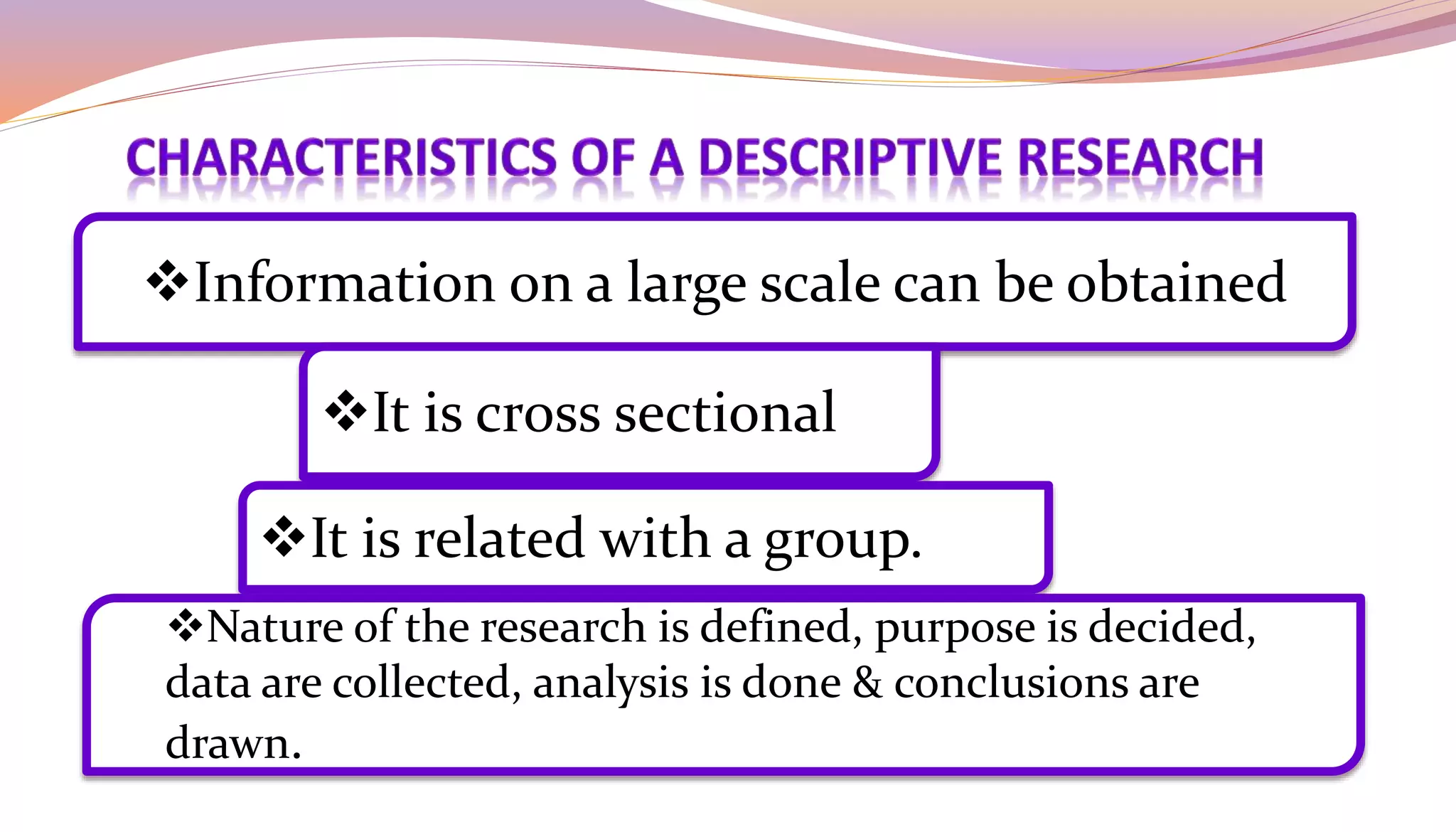 Descriptive research-Different types of survey by Dr. Neha Deo | PPTX
