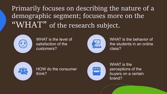 DESCRIPTIVE RESEARCH-METHODS OF RESEARCH | PPTX