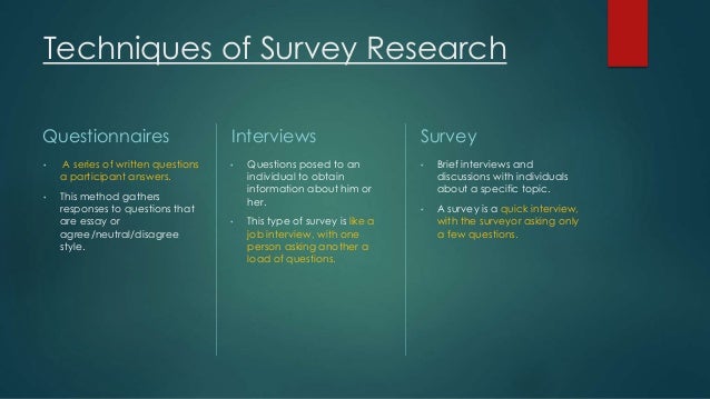 Descriptive research design