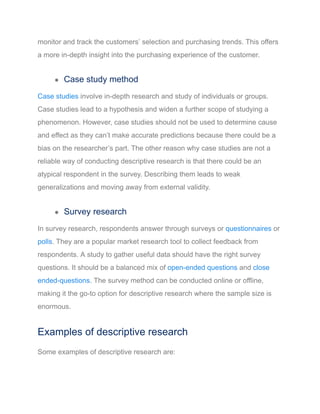 DEscriptive research questions for students writing papers | PDF | Science