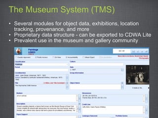 Descriptive Standards and Applications in Memory Institutions | PPT