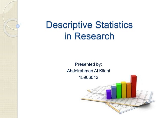 Descriptive statistics | PPTX