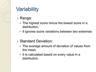 Descriptive statistics | PPTX